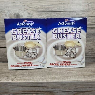 Lot of 2 Astonish Grease Buster Tablets (new) 5 tablets/box for pans ...