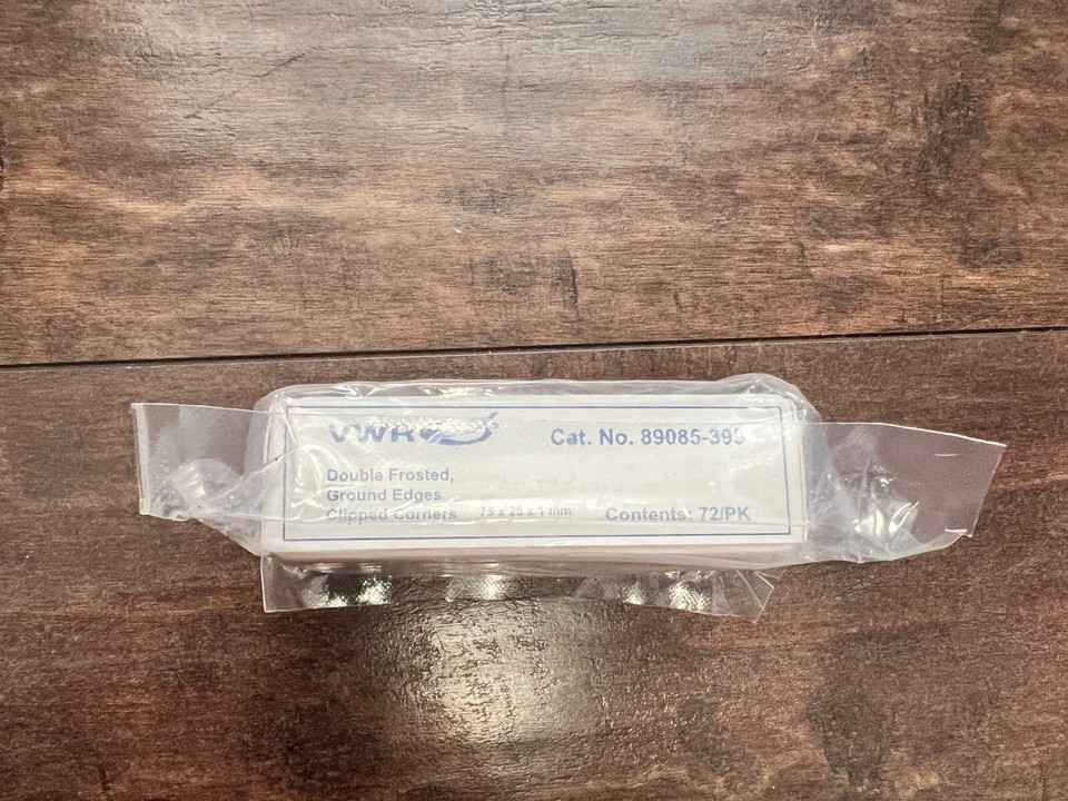 72 Pack - VWR Microscope Slides Double Frosted 89085-399 - Avantor | eBay