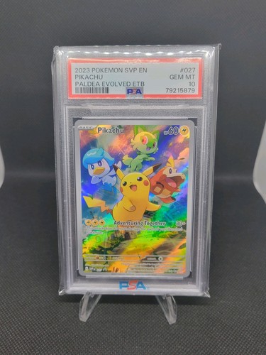 PSA 10 ~ Pikachu 027 Sv: Pokémon Scarlet & Violet Promo Cards Holo | eBay