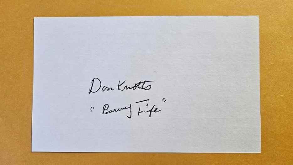 DON KNOTTS SIGNED 3x5 INDEX CARD AUTOGRAPH - THE ANDY GRIFFITH SHOW | eBay