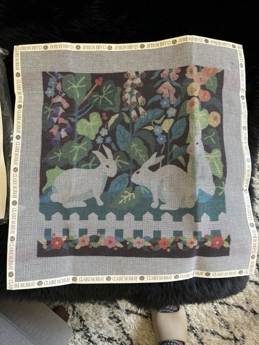 Claire Murray Wool Needlepoint Kit - Rabbits in Garden | eBay