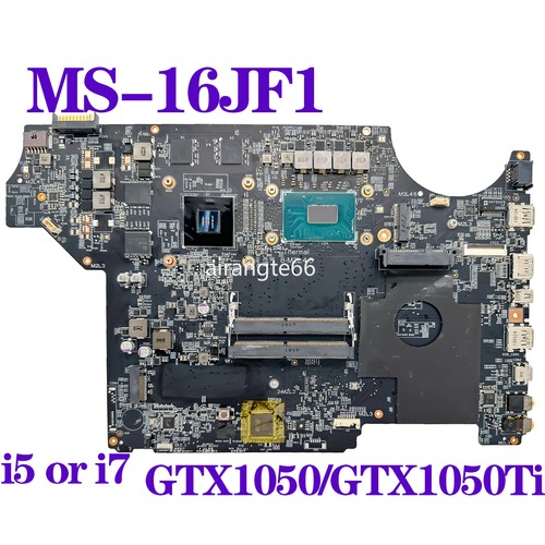 For MSI MS-16JF1/16JF/179F Motherboard i5 i7 8th Gen GTX1050/GTX1050Ti ...