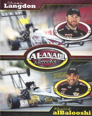 2014 Al-Anabi Racing Top Fuel NHRA Hero Card SHAWN LANGDON KHALID ...