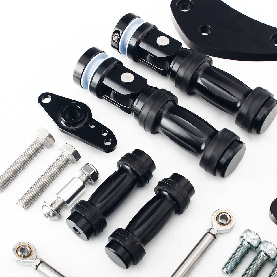 Black Forward Controls For Kawasaki Vulcan 800 VN800 A/B/E Classic ...
