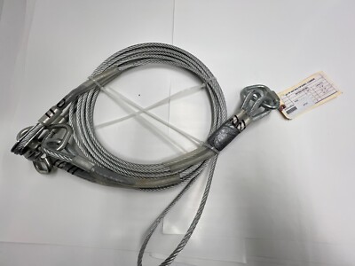 Qty 3 11'-8" 12'-10" 12'-11" PP Hex Multipanel Lower Wire Rope Sling ...