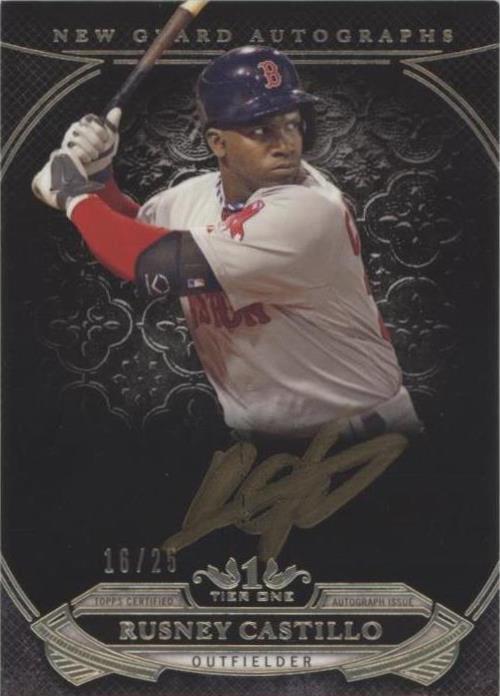 2015 Topps Tier One - New Guard Autographs Rusney Castillo #NGA-RC Rose ...