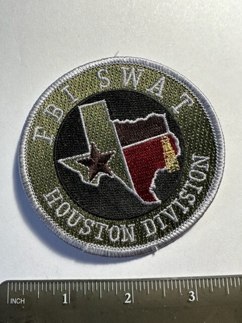 FBI Houston Division SWAT Patch, no hook and loop backing | eBay