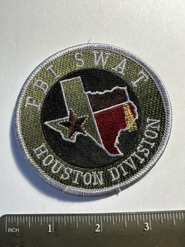 FBI Houston Division SWAT Patch, no hook and loop backing | eBay