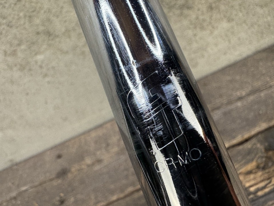 Gt Cromo Stamped Bmx Seat Post Laid Back 22.2 7/8” Vintage Old School ...