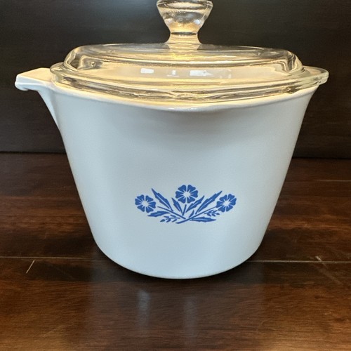 Vintage Corning Ware Blue Cornflower 4 Cup 1 QT Sauce Maker with Lid | eBay