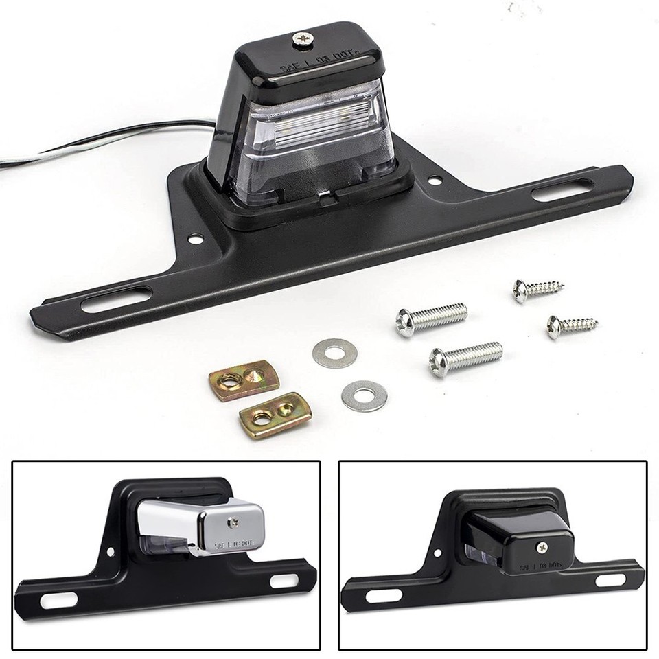 License Plate Light Bracket Mount Metal+ABS Replacement Waterproof 0 ...