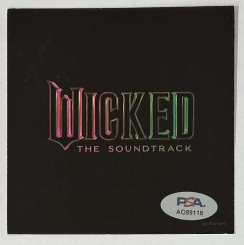 FRAMED Wicked Signed Ariana Grande Cynthia Erivo Photo Card & CD PSA ...