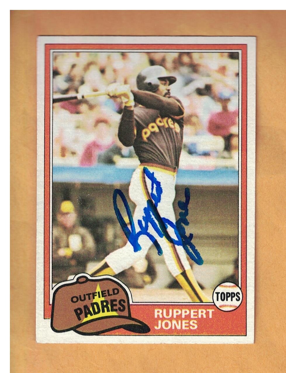 RUPPERT JONES AUTOGRAPHED 1981 TOPPS TRADED BASEBALL CARD SIGNED SAN ...