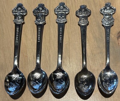 Rolex Souvenir Spoon Set Of 5 Good Condition | eBay