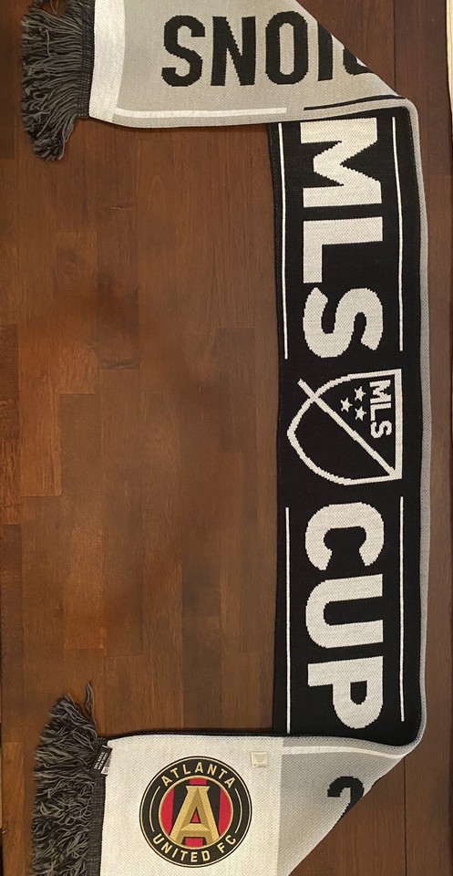 Atlanta United FC 2018 MLS Cup Champions Gray Black Adidas Scarf. | eBay
