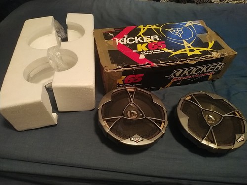 Vintage Kicker K65 6.5" Coaxial Speaker System Gently Used Old School ...