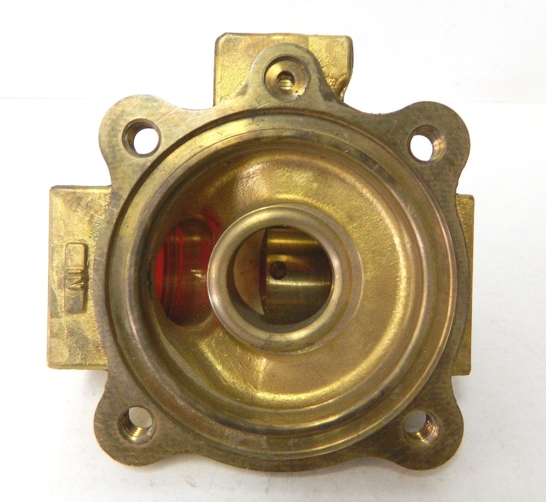 ASCO Red Hat II 120VAC Brass 2 way Solenoid Valve 8210G004 1" Pipe Size ...