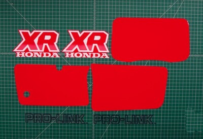 87' 1987 XR 200r xr200 7pc decals stickers number plates graphics ...