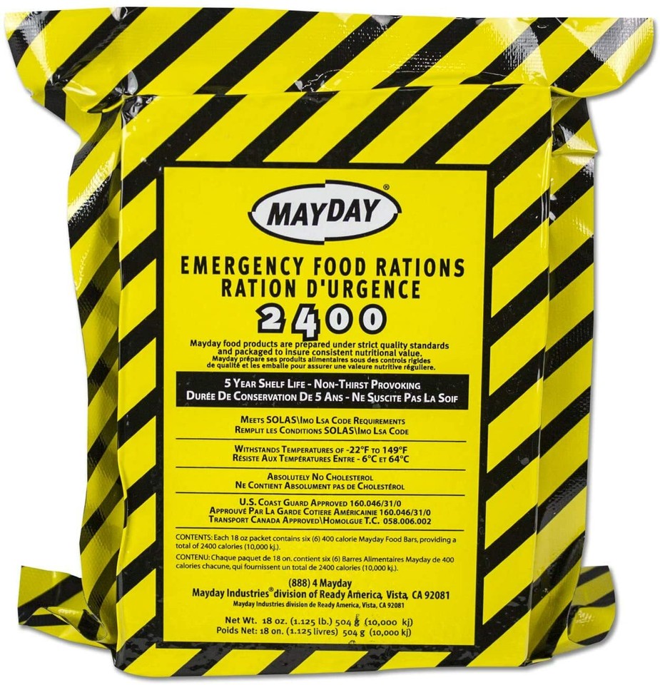 3 Day 2 Person Emergency Kit Survival Backpack Food First Aid Mayday ...