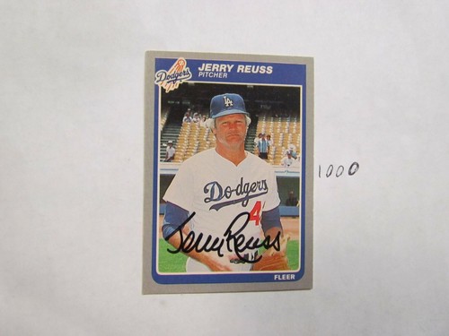 1985 Fleer Jerry Reuss Autographed Signed Baseball Card | eBay