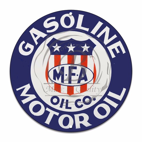 Vintage Design Sign Metal Decor Gas and Oil Sign - MFA Gasoline Motor ...