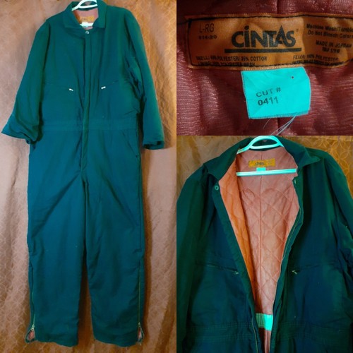 Cintas Insulated Coveralls Navy 42 X 27 Work Wear Pants Winter Uniform ...