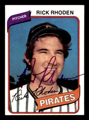 1980 Topps Baseball #92 Rick Rhoden Signed Autograph (No COA) *d2 | eBay
