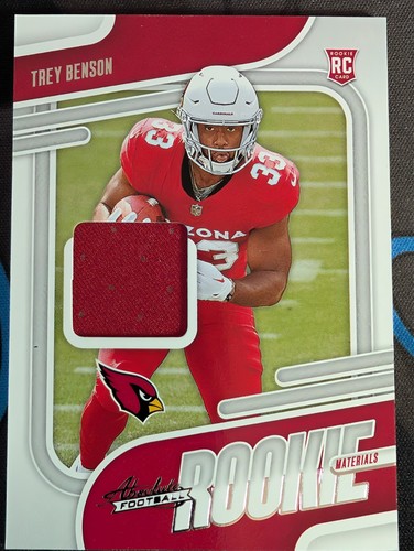 2024 Absolute Trey Benson Rookie Materials Card RC Jersey Swatch Mem | eBay