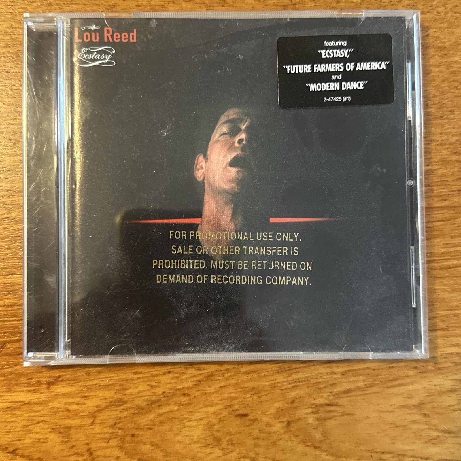 Lou Reed : Ecstasy CD (2000) Promotional Copy 93624742524 | eBay
