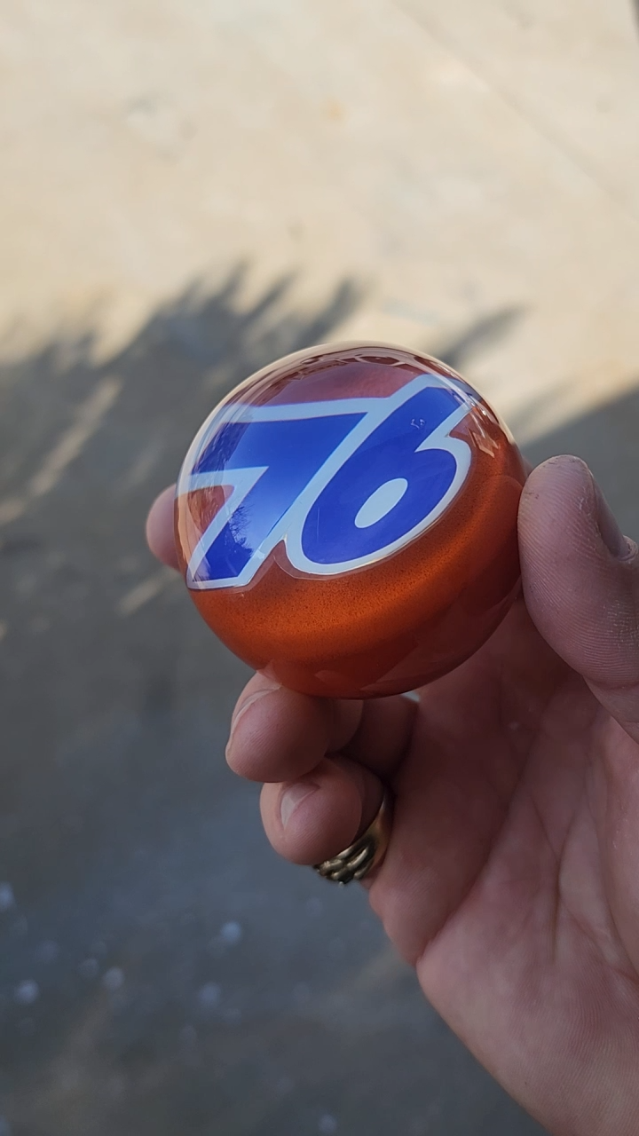 Vintage Custom Shifter Knob 76 Ball rat fink Hot Rod Rat Rod 76 Antenna ...