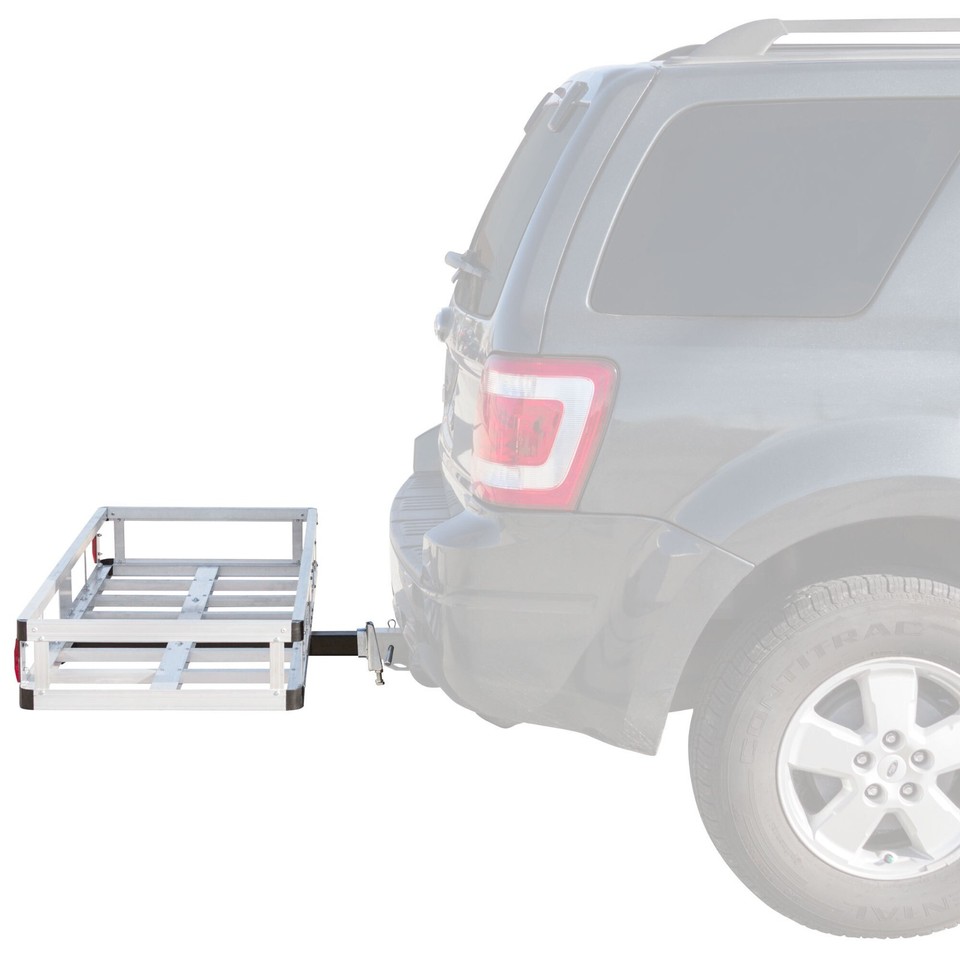 Elevαte Outdoor Aluminum Basket Cargo Carrier – Hitch Mount Lightweight ...