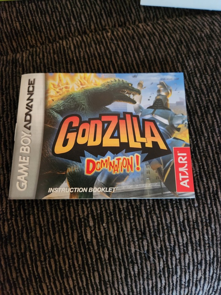 Godzilla Domination (Nintendo Game Boy Advance GBA 2002) CIB Complete ...