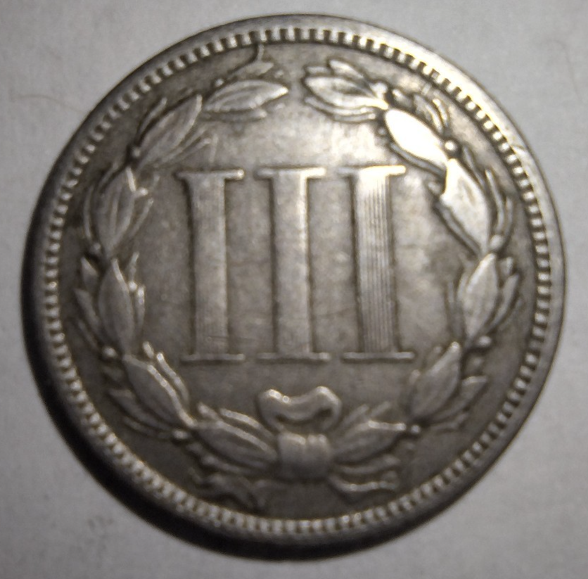 1869 THREE 3 CENT NICKEL | eBay