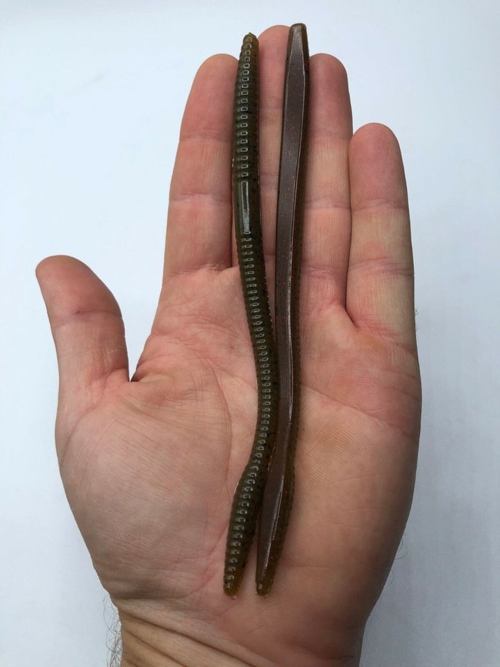 Zoom Trick Worm Style Straight Tail Floating Worm Bass Fishing Lure ...