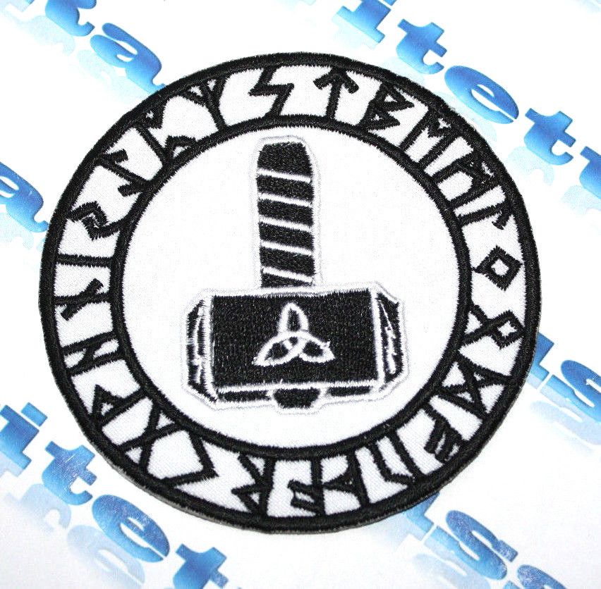 MORALE PATCH THOR'S HAMMER MJOLNIR GOD THUNDER NORDIC NORSE VIKING HOOK ...