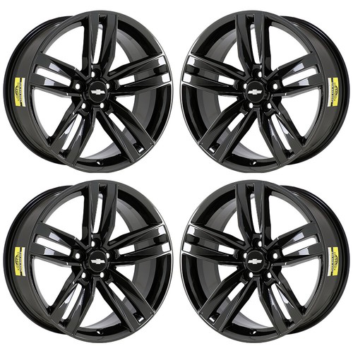 20" CHEVROLET CAMARO BLACK PVD CHROME WHEELS RIMS FACTORY OEM EXCHANGE ...