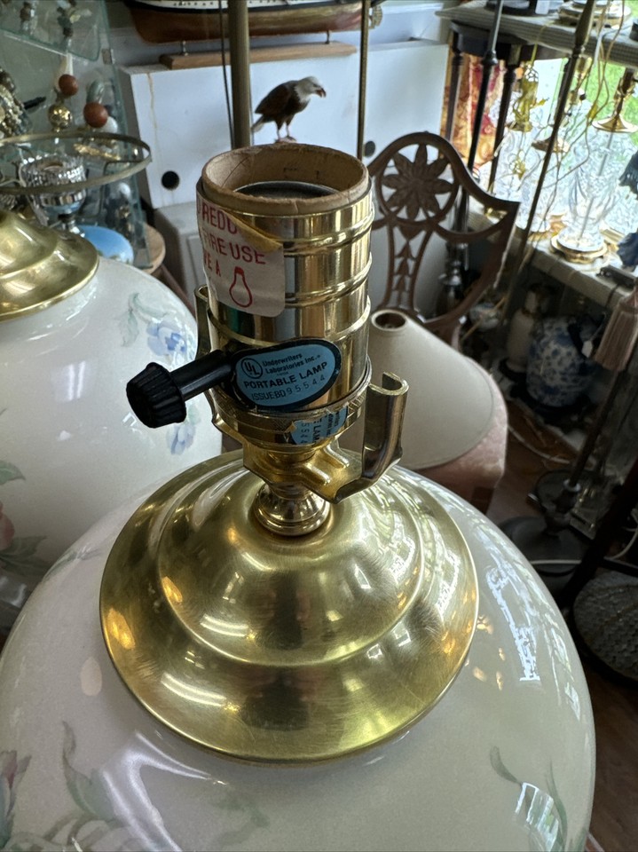 Beautiful Pair Of Large Lenox Made In USA Lamps | eBay