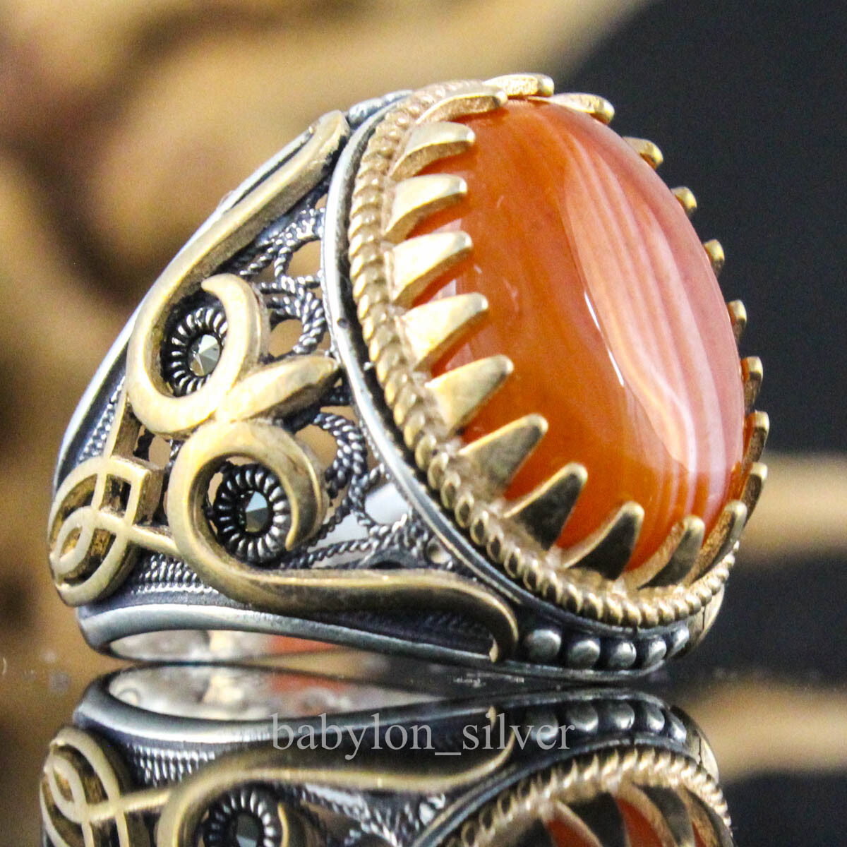 Agate Stone Ring