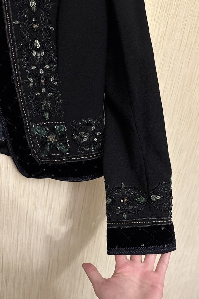 Rare Roberto Cavalli Jacket Wool Velour Embellished Jacket Blazer ...