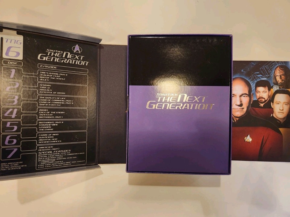 Star Trek The Next Generation Seasons 3-7 DVD Set TNG Sci-Fi TV Series ...