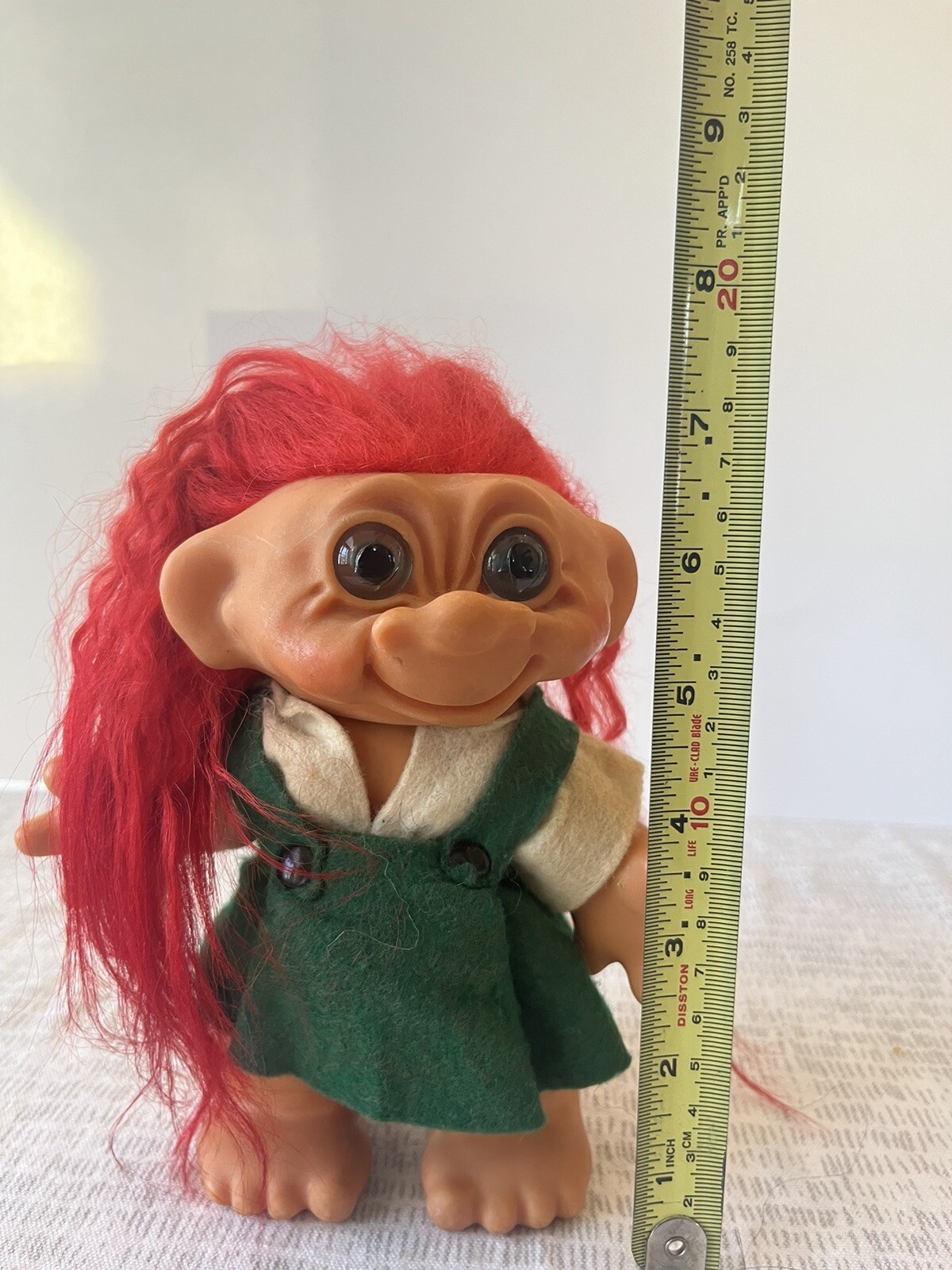 Vintage Dam Troll Doll Bank 6.5 Red Hair and Orignal Felt Outfit | eBay