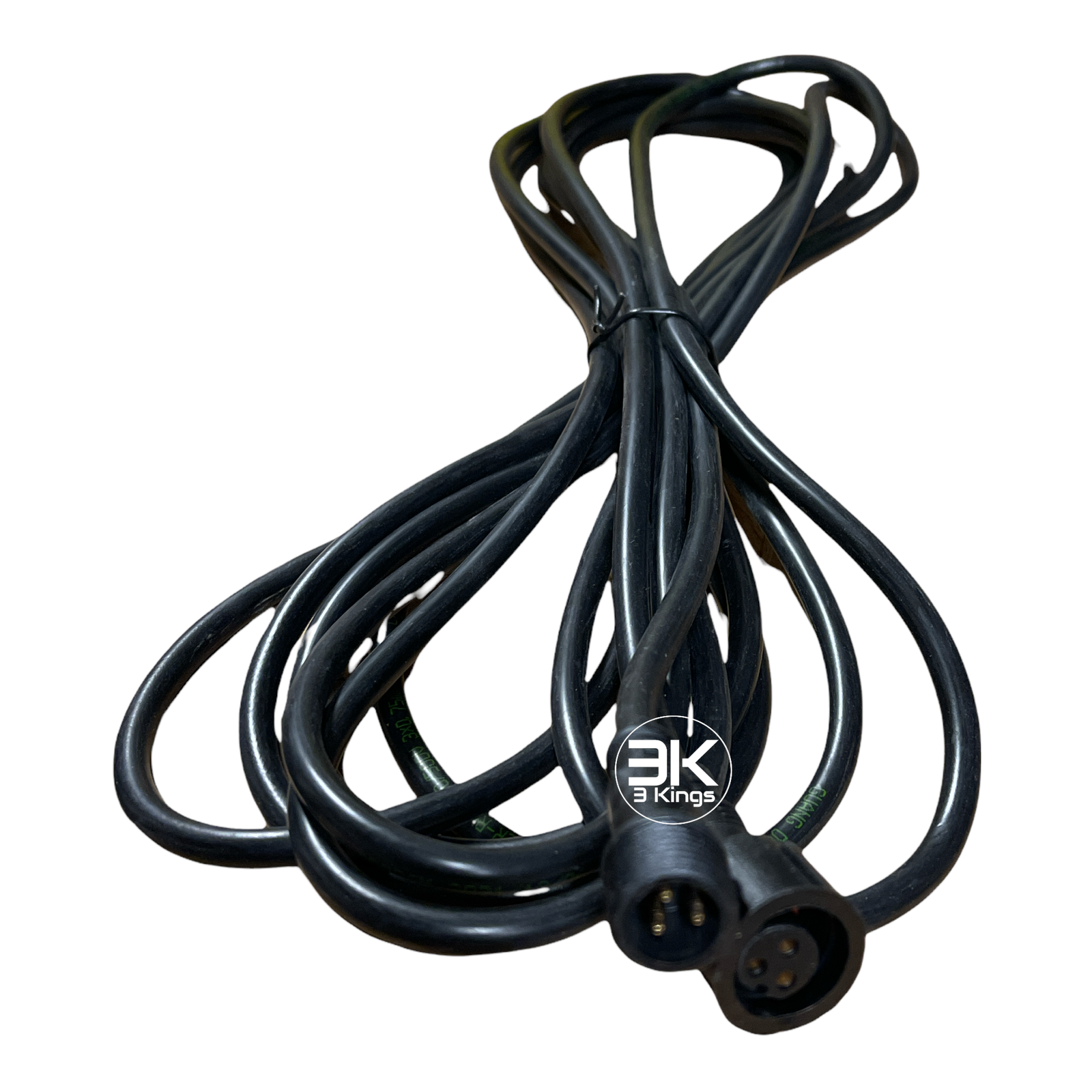 23 Foot (7m) 3 Core Extension Cord Cable Black xConnect Connectors | eBay