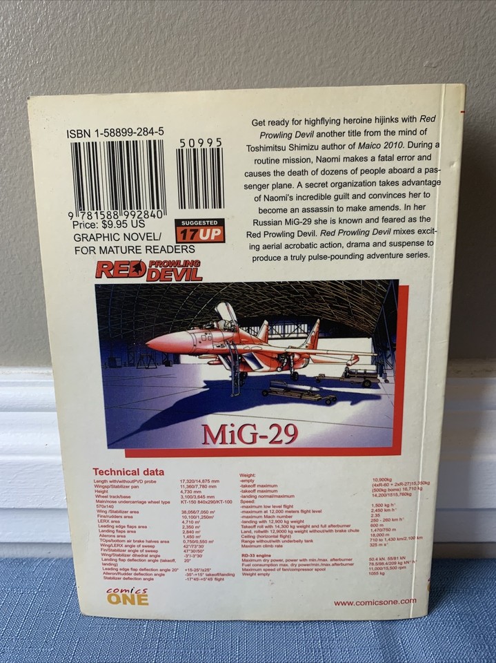 Red Prowling Devil Vol 1 - Toshimitsu Shimizu - English Manga GUC | eBay