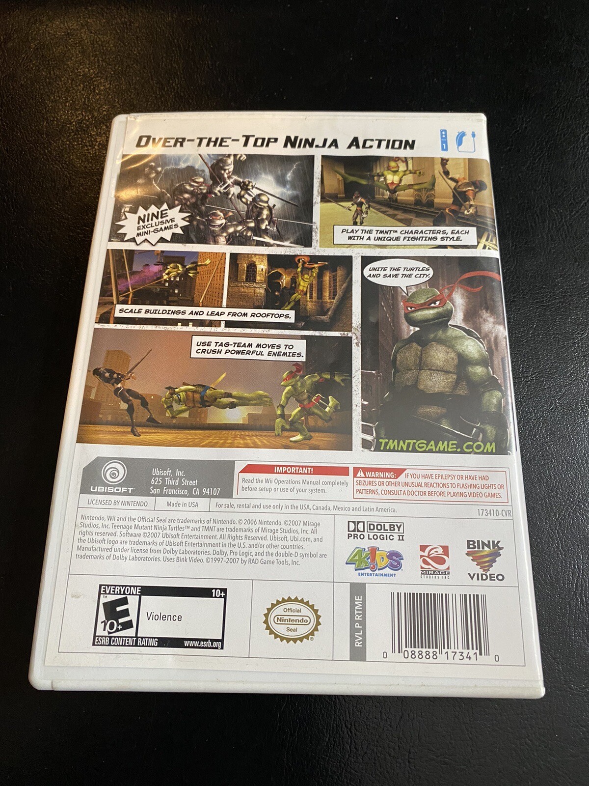 TMNT Teenage Mutant Ninja Turtles (Nintendo Wii) Complete & Tested ...