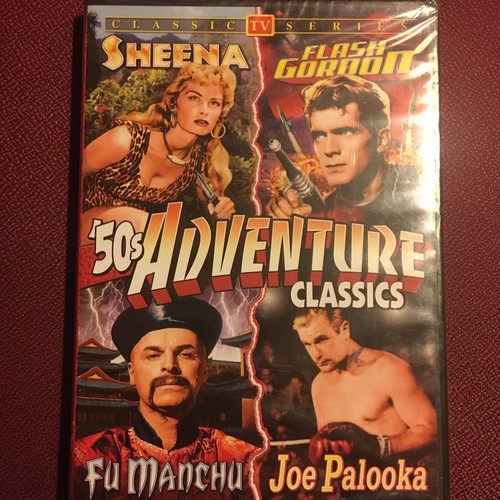 50’s ADVENTURE CLASSICS DVD Sheena FLASH GORDON Fu Manchu JOE PALOOKA ...
