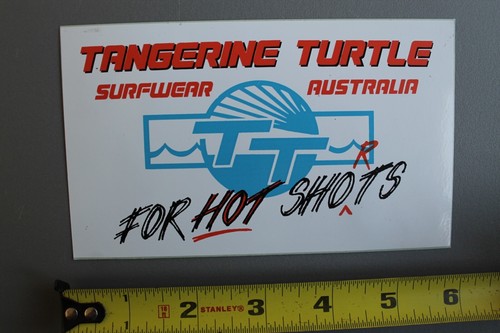 Tangerine Turtle Surf Wear Australia Red Blue 80's V58B Vintage Surfing ...