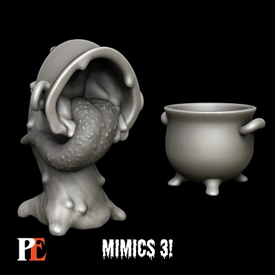 Cauldron Mimic | Mimics 3 | Dungeons and Dragons D&D Miniature | eBay