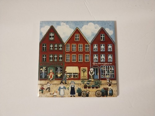 Vintage © 1998 Bergquist Imports Bryggen Tile (HUSFLIDEN + Glasmagasin ...