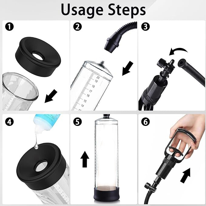 Vacuum Penis Pump for Male ED Enhancement Erectile Enlargement Penis ...