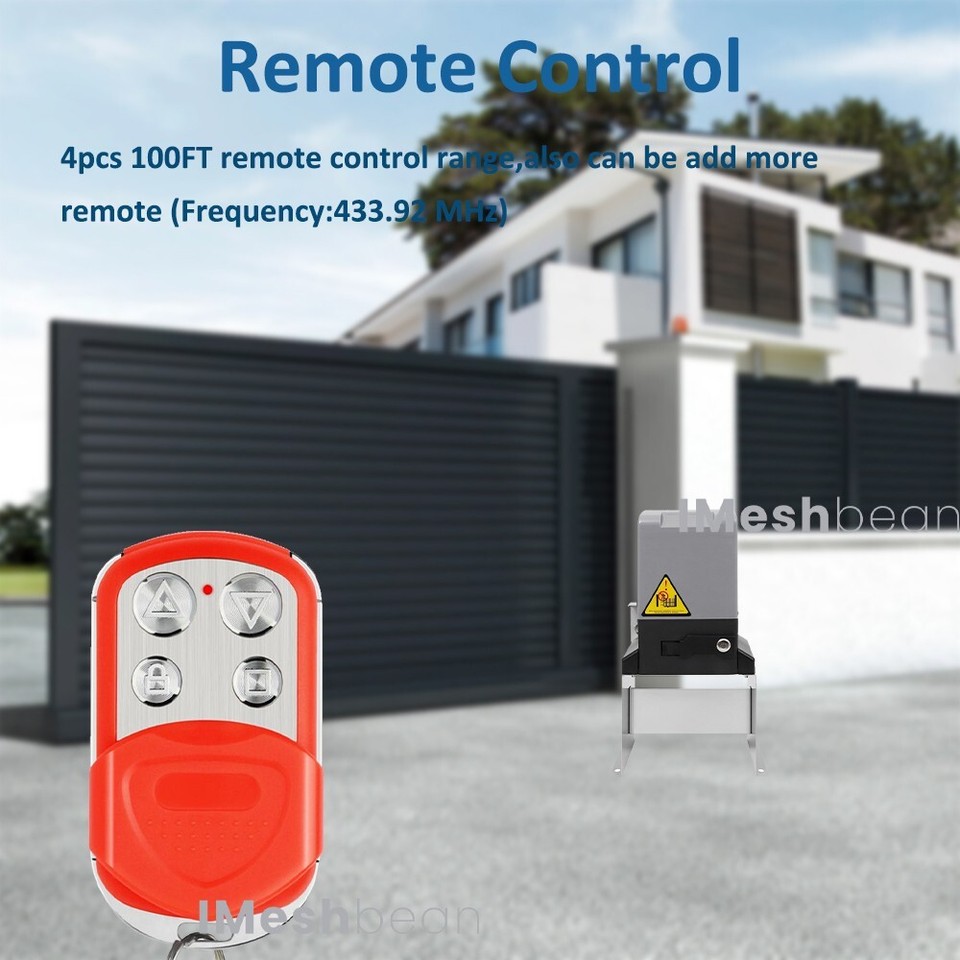 4400lbs Electric Automatic Sliding Gate Opener Motor APP+Keypad+4 ...